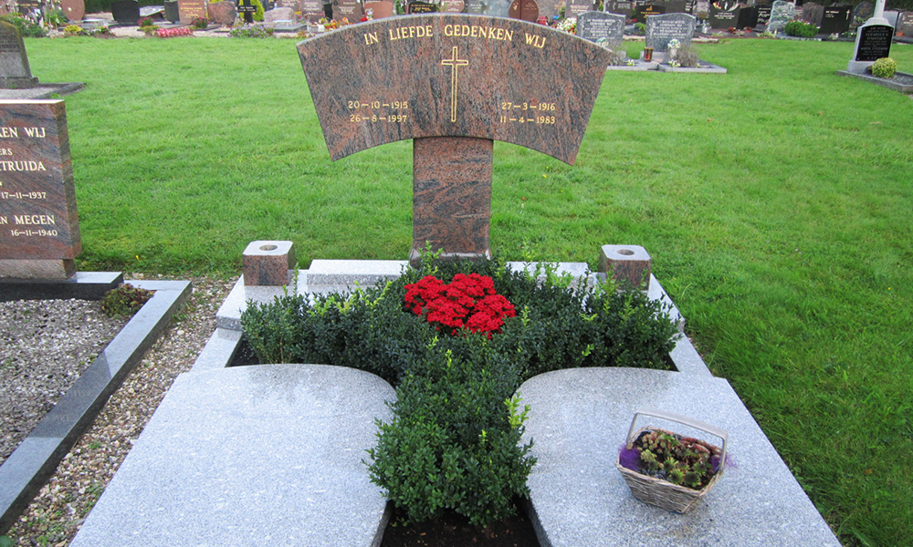 Dubbel- & familiegrafmonument | Ariës Natuursteen BV