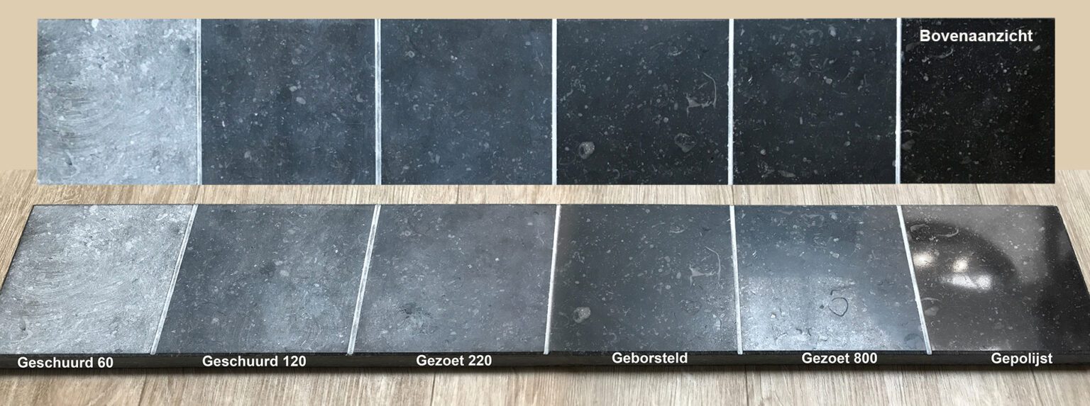 De verschillende afwerkingen van natuursteen - Ariës Natuursteen BV